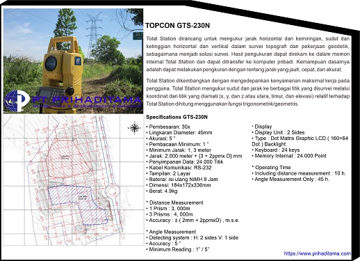 Konsultan / Jasa Alat Total Station Topcon GTS-230N